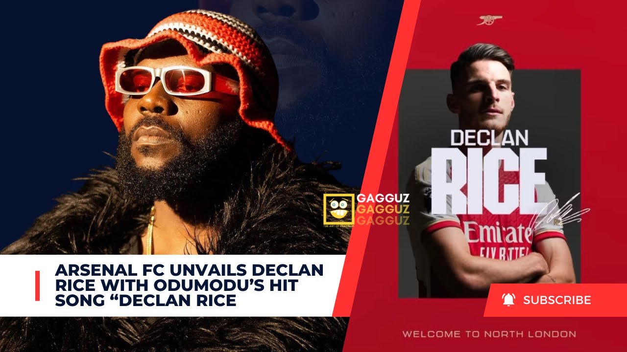 Arsenal Fc unvails Declan Rice with Odumodublvck's hit song titled ...