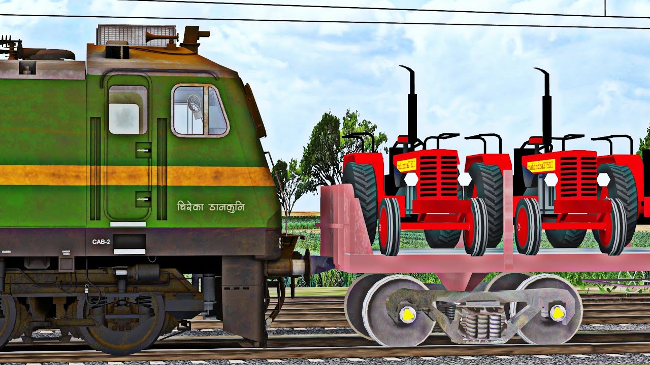Tractors on Train | RARE Freight | Indian Railways - YouTube