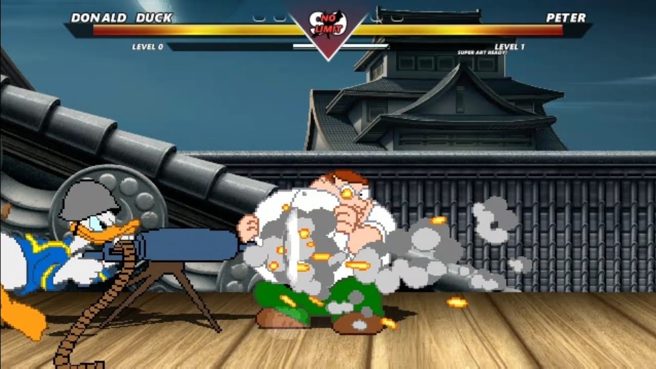 Donald Duck vs Peter - High level insane fight ! - YouTube