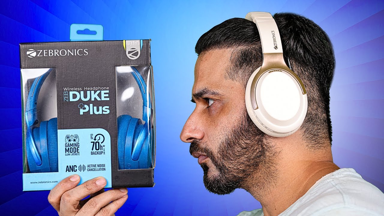 ZEBRONICS duke plus HEADPHONE first look - YouTube