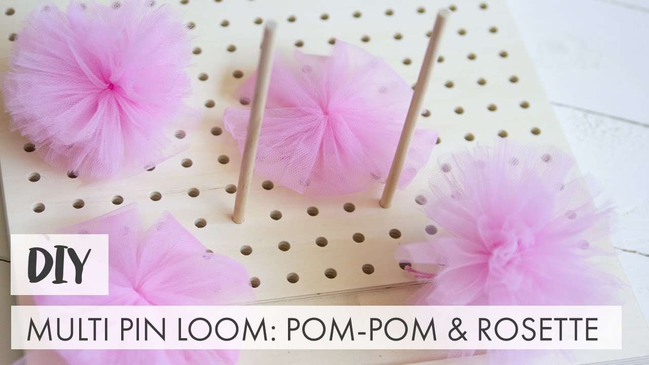 How to: pom-poms with Multi Pin Loom | Ponpon mit Multi Pin Loom | Pon ...