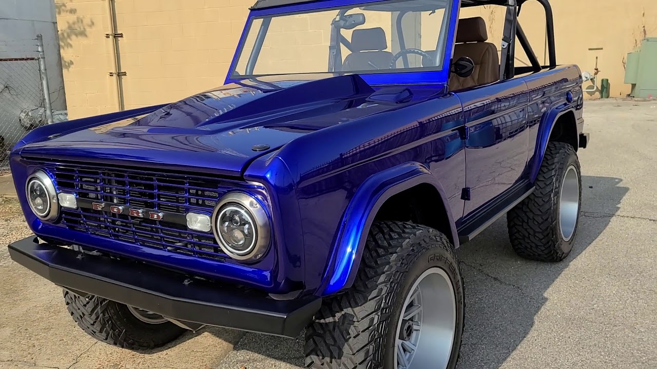 1973 Ford Bronco one off resto mod bronco custom - YouTube