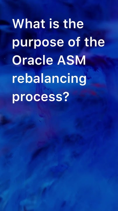 Oracleasm Rebalancing Performanceoptimization Youtube