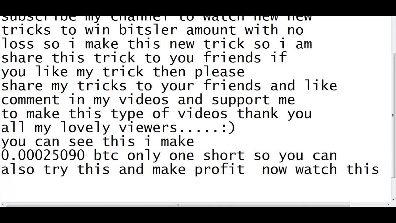 Bitsler script (new tricky option) - YouTube