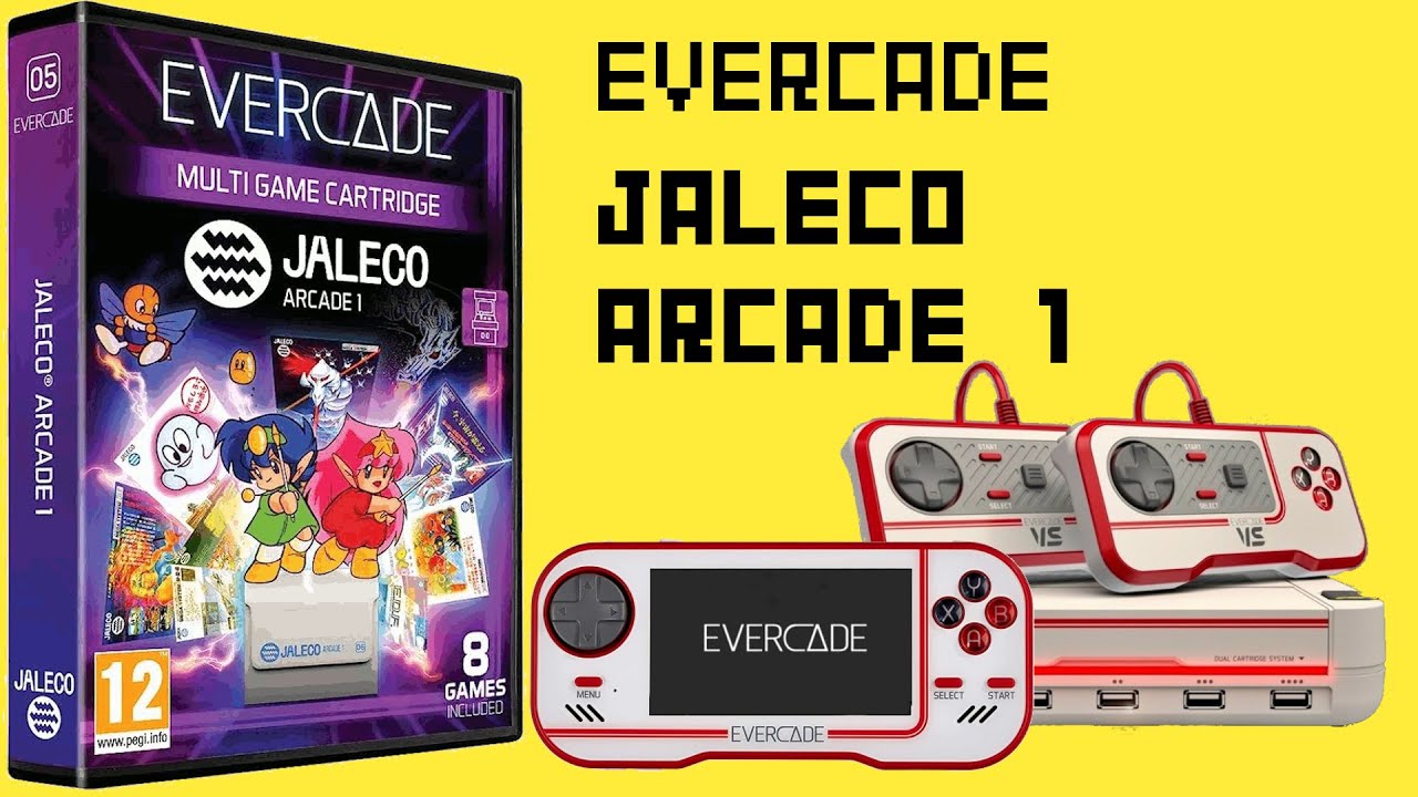 EVERCADE (Línea Morada) | Cartucho 05 | [01F0]📡🎮🎤🇪🇸 JALECO ARCADE 1 - YouTube