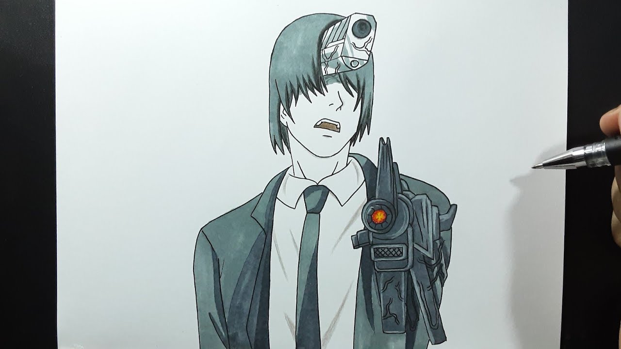 vẽ Quỷ Súng Aki Hayakawa | how to draw Aki Gun Devil form - YouTube