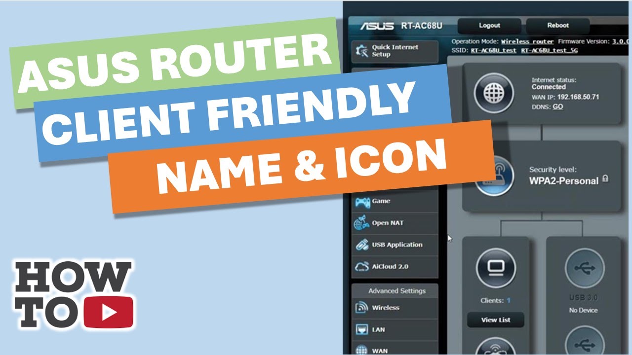 ASUS Router Client Friendly Names & Icons - YouTube