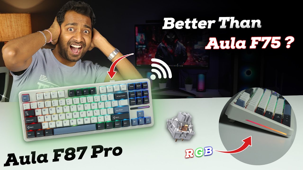 Aula F87 Pro Vs Aula F75 🤯 - Best Mechanical Keyboard for Gaming in ...