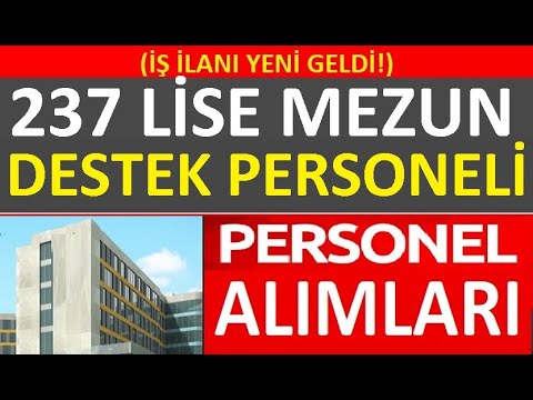 Şoför alımı, kaloriferci alımı, aşçı alımı, mühendis alımı ve teknisyen alımı