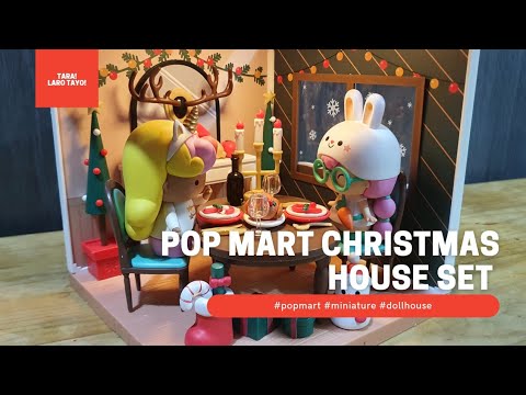 Pop Mart Christmas House Set #popmart #miniature #dollhouse - YouTube