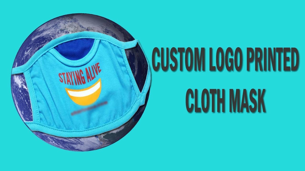 Fashionable Custom logo cloth face mask for #corona virus protection ...
