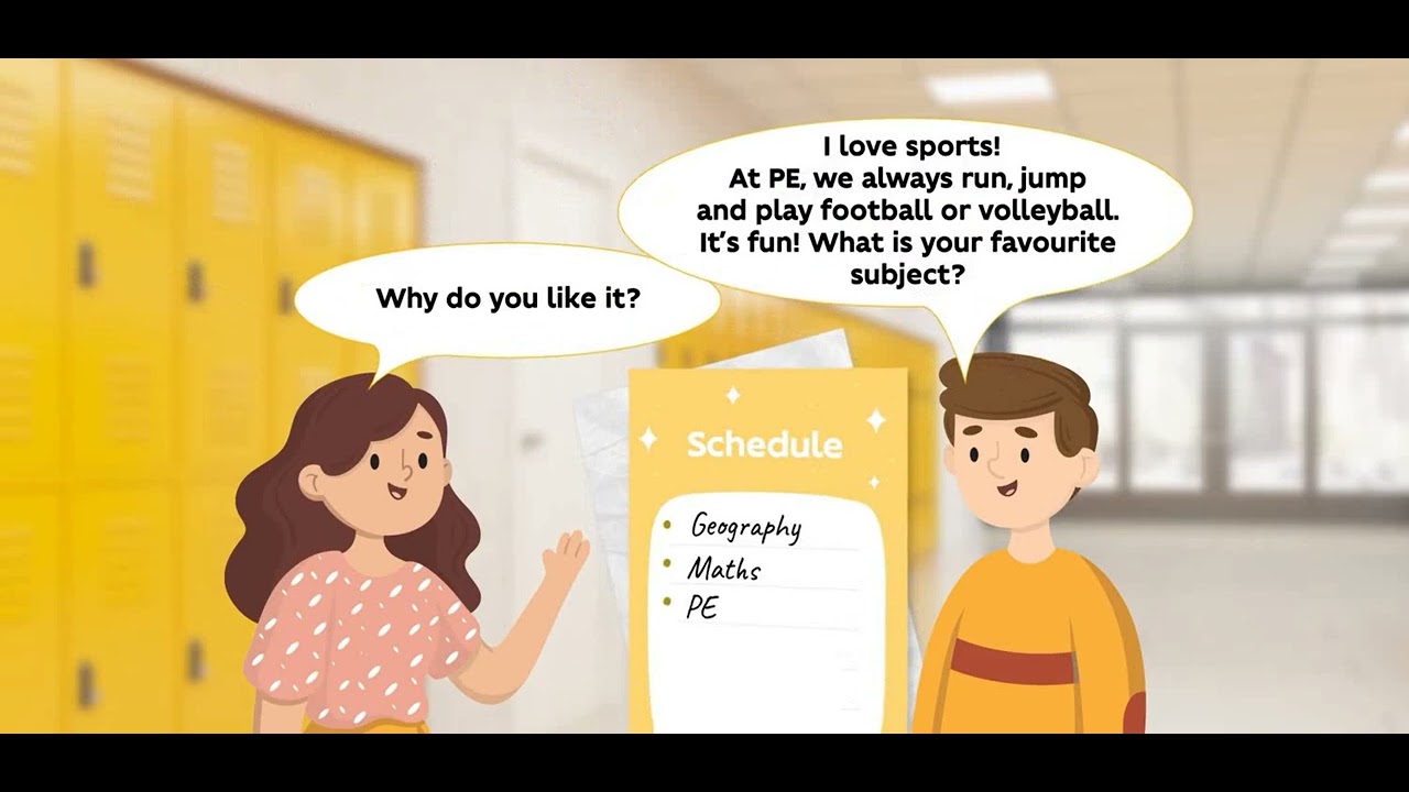 Lesson 7 listening, schedule, school subjects - YouTube