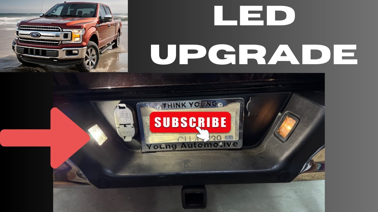 HOW TO replace Ford F-150 License Plate Bulbs to LED 2015 - 2020 - YouTube