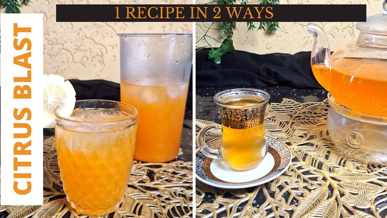 SWEET CITRUS BLAST TEA & ICED TEA - YouTube