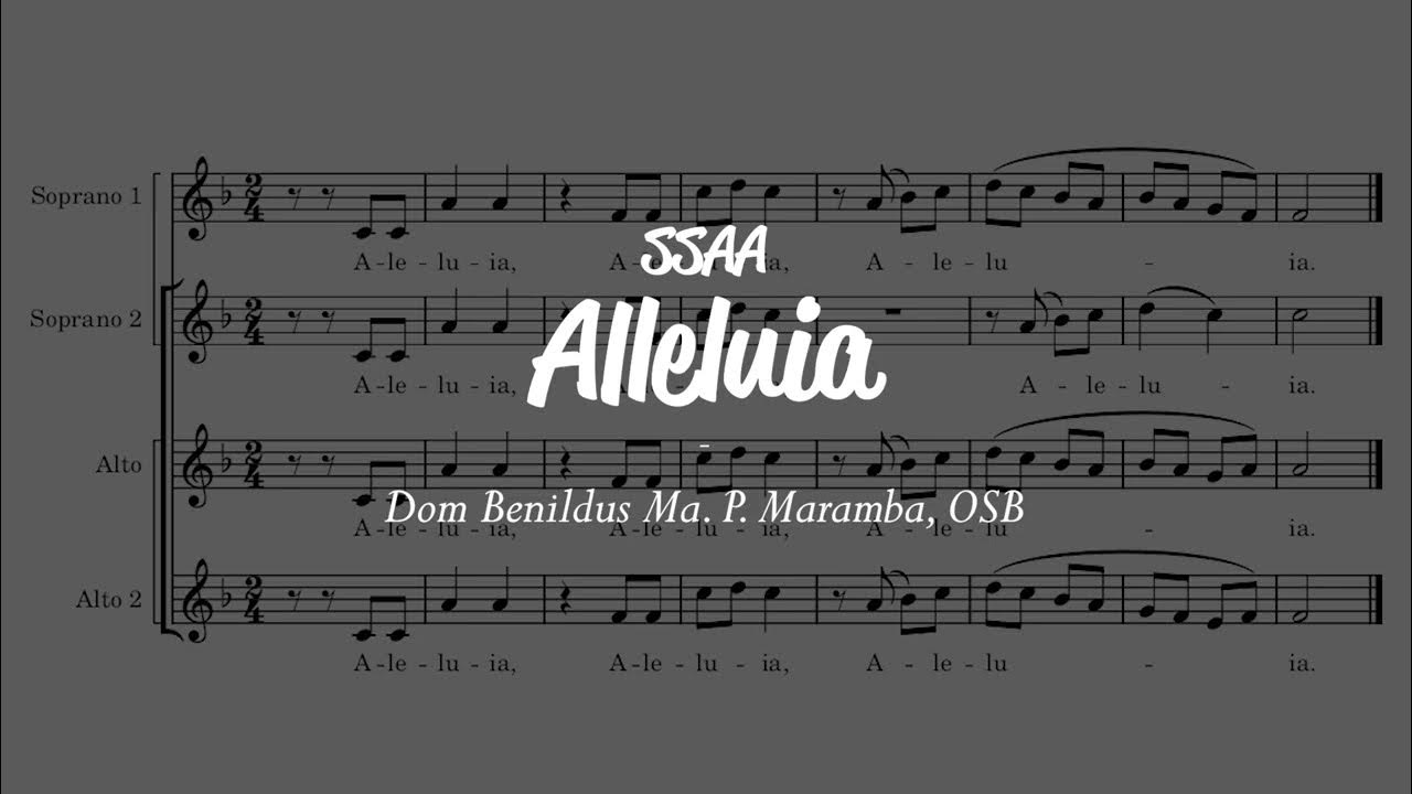 SSAA | Alleluia - Maramba, OSB - YouTube