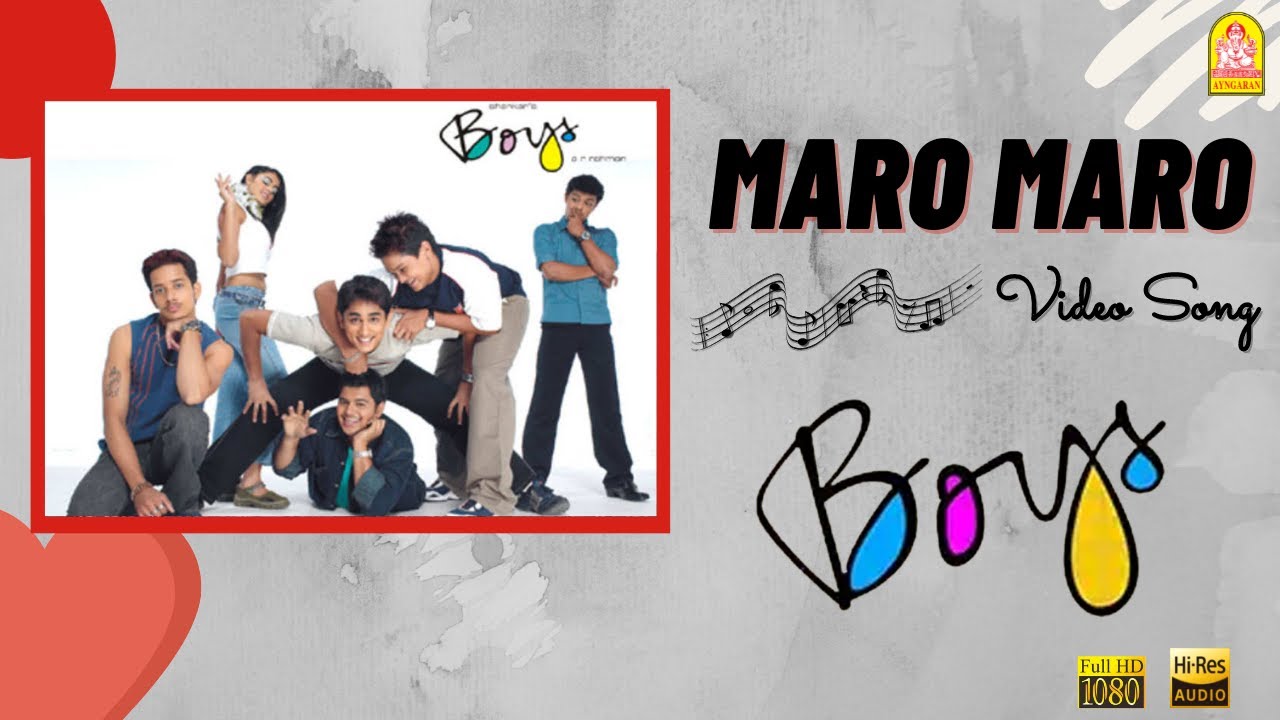 Maro Maro - HD Video Song | மாரோ மாரோ | Boys | Siddharth | Genelia ...