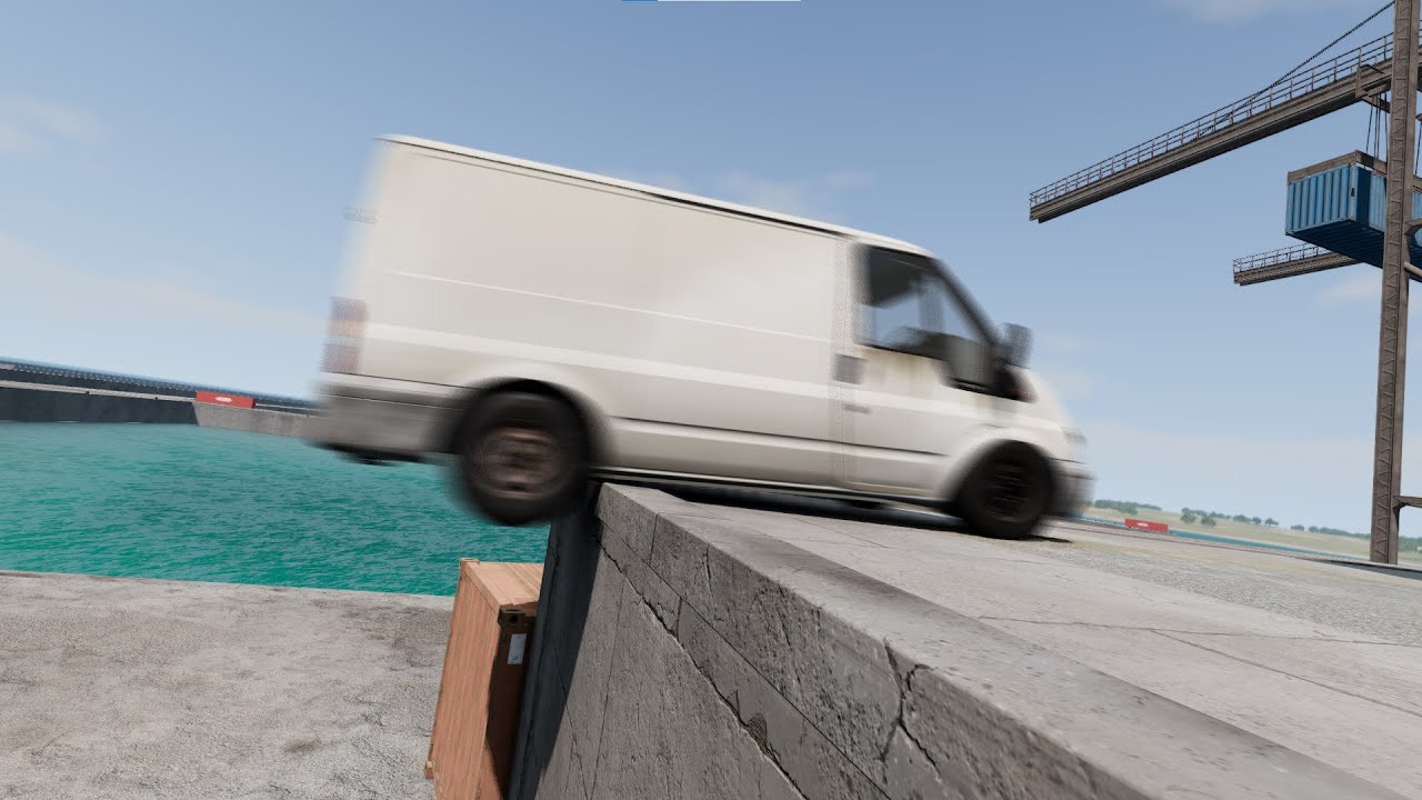 I failed this Jump with a Ford Transit in BeamNG... - YouTube