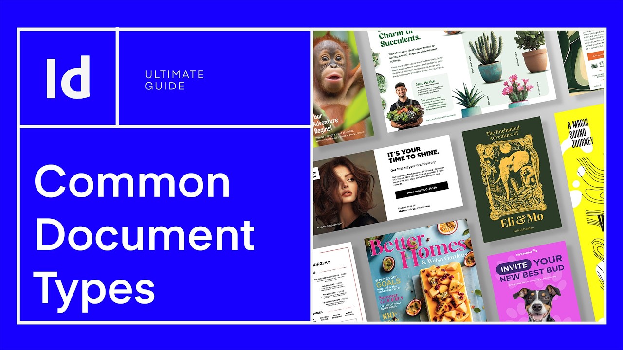 The MOST COMMON Document Types You NEED to Know In InDesign! - YouTube