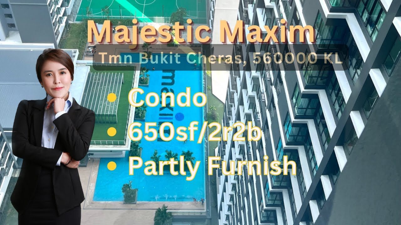 Majestic Maxim Condo/650sf/2r2b/Tmn Bukit Cheras/Partly Furnish/Grocery ...
