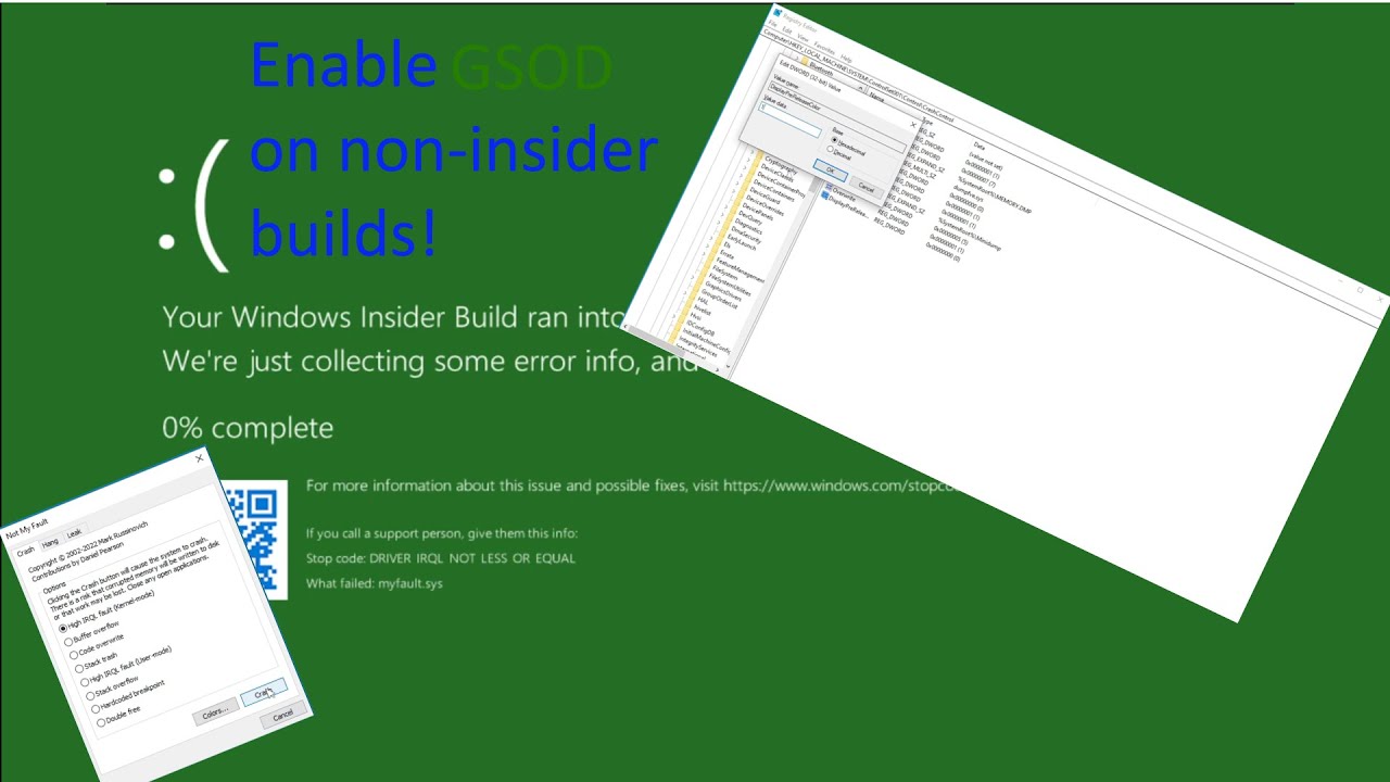 Enabling GSOD on non insider build - YouTube