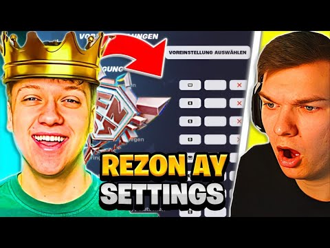 ICH teste die SETTINGS von REZON AY, um ein PRO in Fortnite zu werden ...