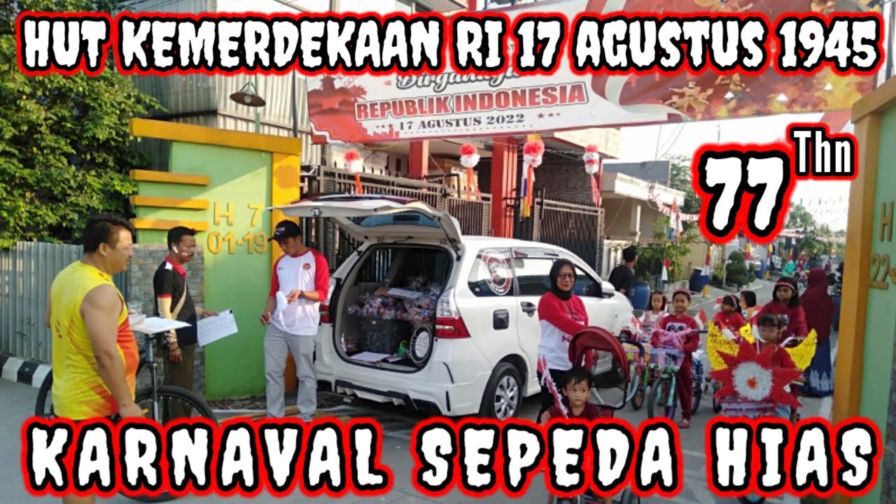 Karnaval sepeda hias 17 agustus 2022. - YouTube