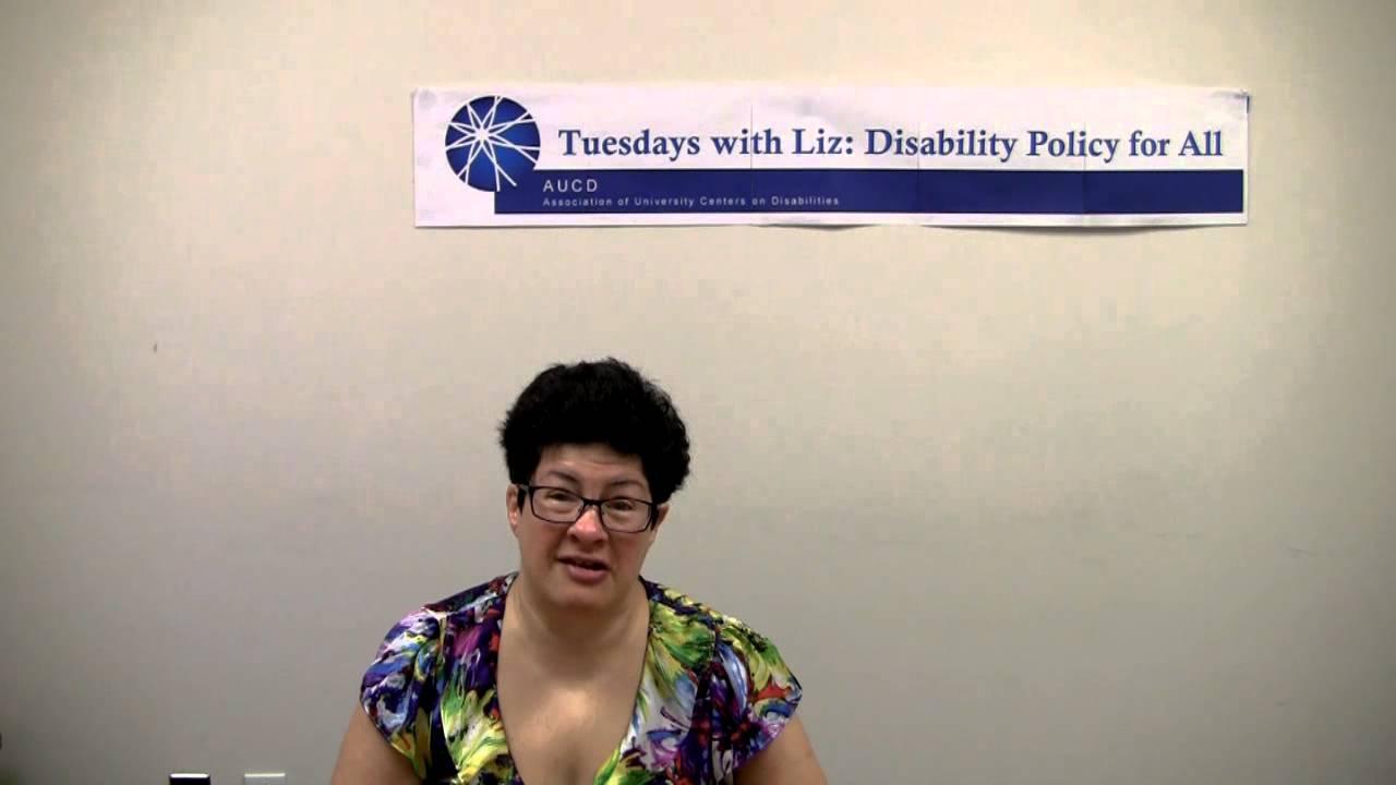 Tuesdays with Liz: Disability Policy for All August 3, 2015 - YouTube