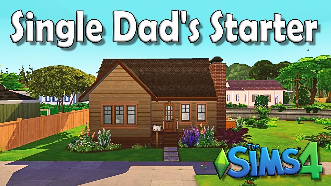 Sims 4 Starter 🏠 Speed Build No CC 🏠 Single Dad's Starter 🏠 - YouTube