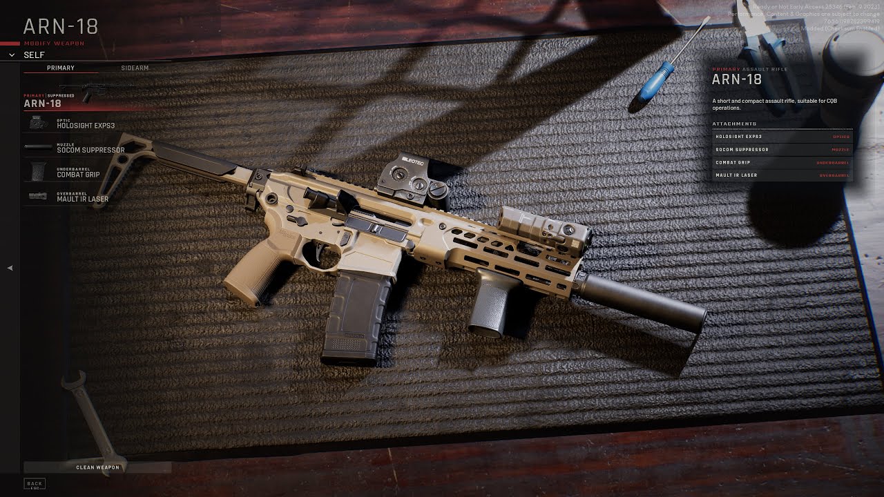 Ready Or Not Coop Sig Sauer MCX-SPEAR LT 9" SBR 20230927 - YouTube