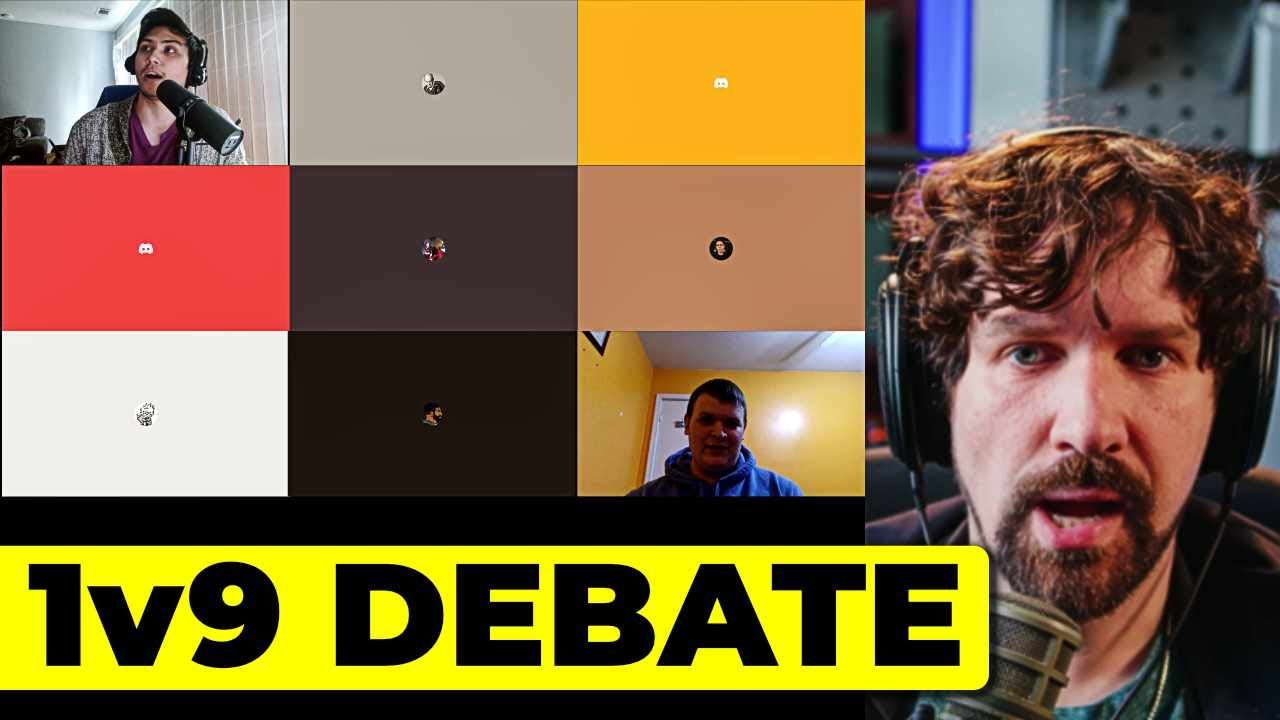 Destiny Gets Into A 1v9 Speed Debate BUT There's A 6min Time Limit ...