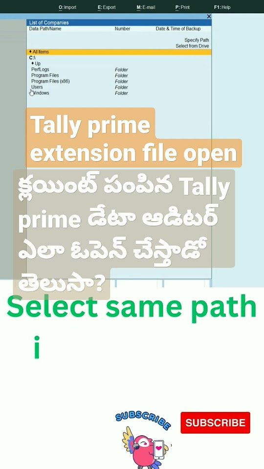 How to open Tally extension file (TSF)... How to open Tally prime backup files - YouTube