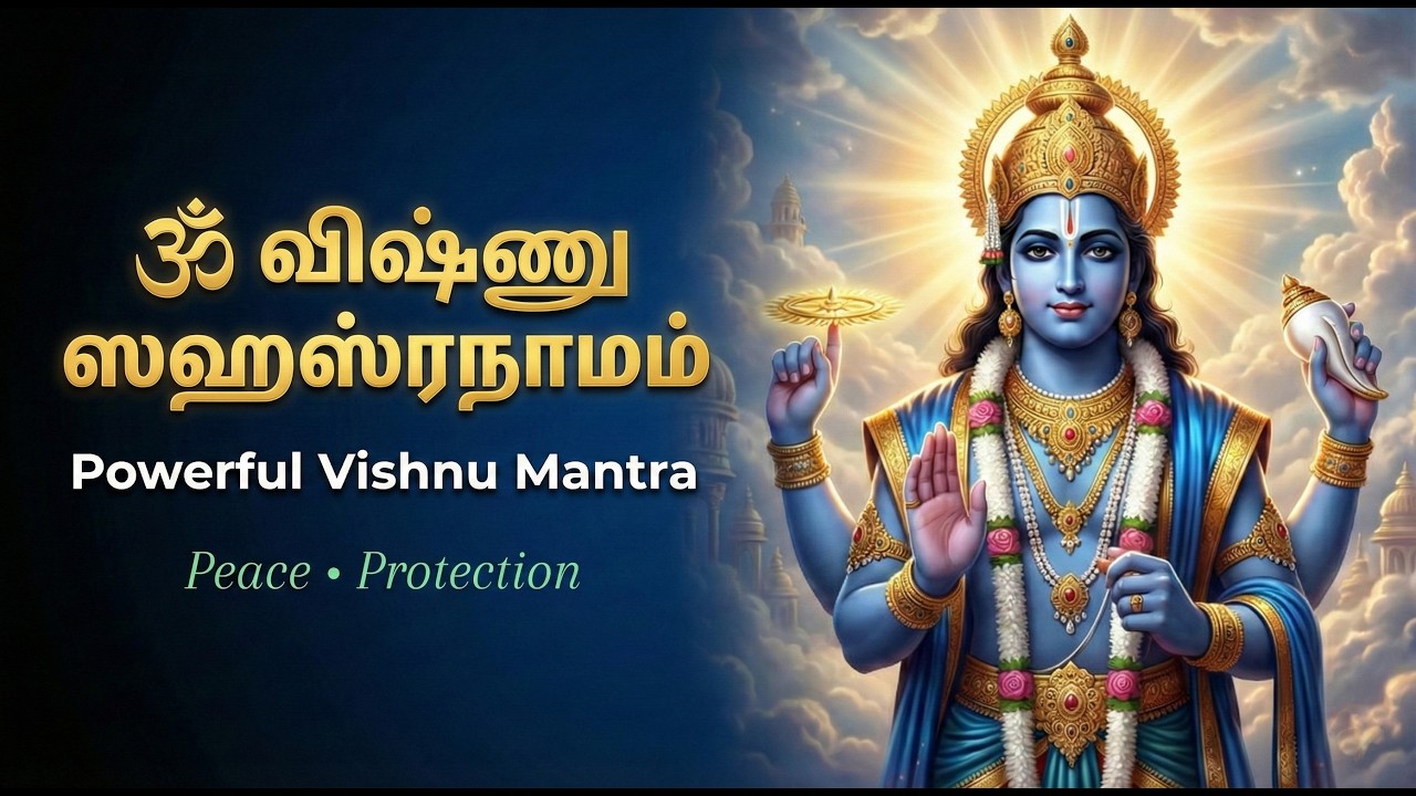 Vishnu Sahasranamam | Calm Temple Style | Tamil Devotional Chant - YouTube