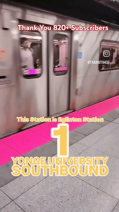TORONTO Rocket Bombardier Train - Yonge University Line Southbound @GT_24 @OfficialTTCchannel ...