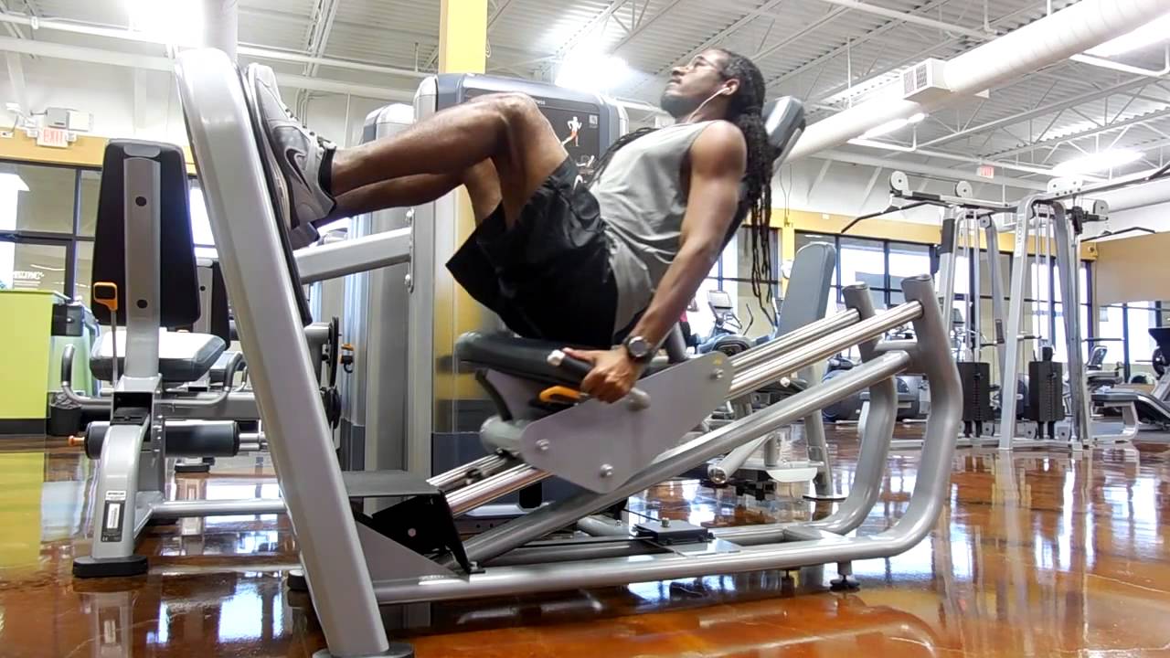 Leg Press Selectorized - YouTube