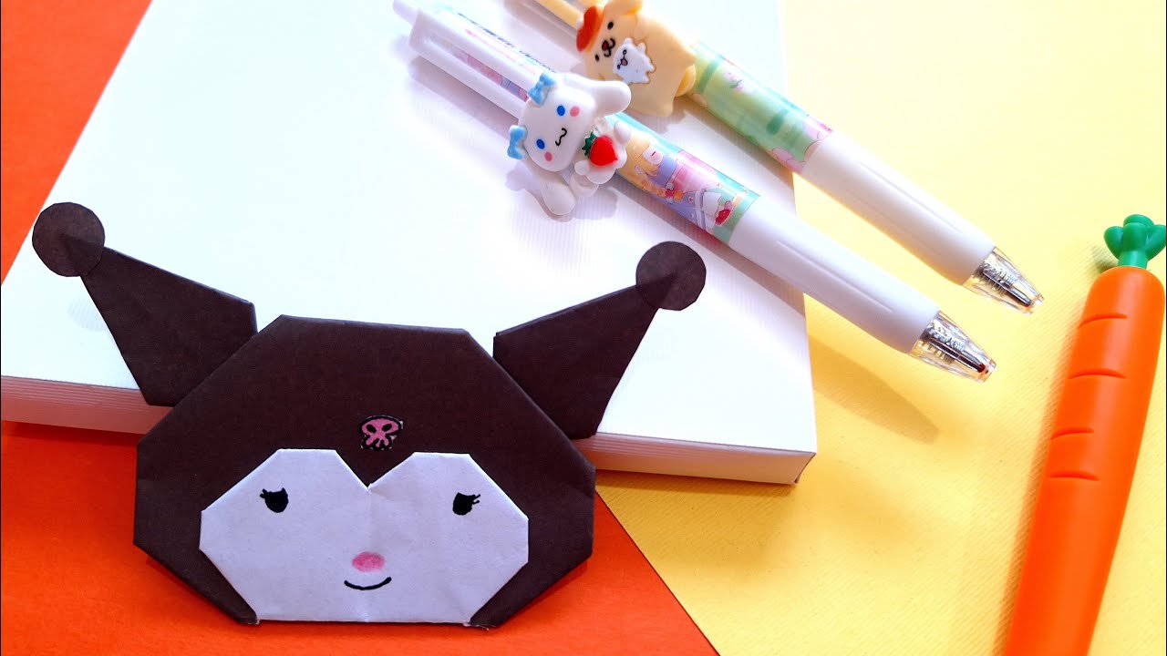 Origami Kuromi - Sanrio Paper Craft - YouTube