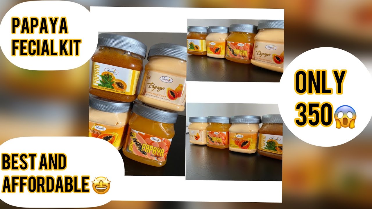 papaya facial kit || Best and affordable || under 350😱 || Honest Review ...