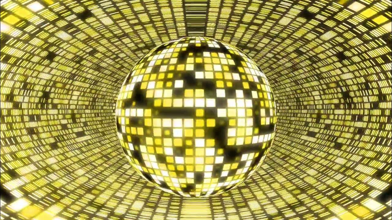 yellow dancing light animation. music, dance party background. - YouTube