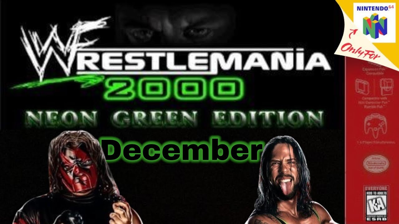WWF Wrestlemania 2000 Neon Green Edition-Road to Wrestlemania December ...