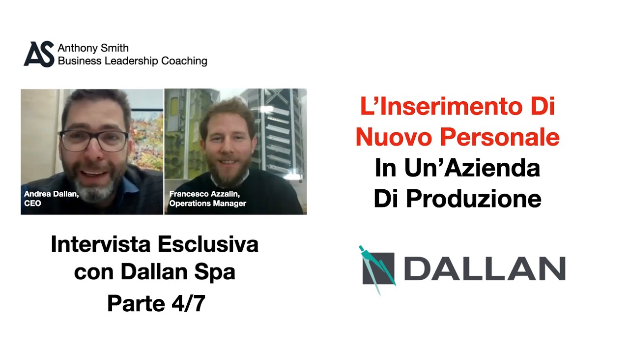 L'Inserimento Di Nuovo Personale In Un'Azienda Di Produzione - YouTube