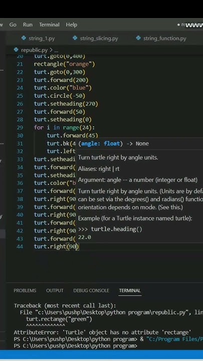 making national flag using python code. #hostellife(GKV) #republicday ...