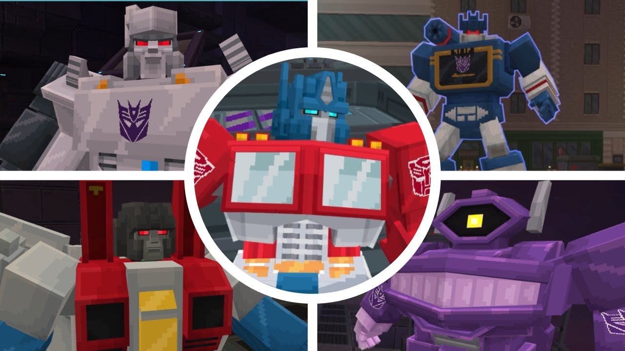 Minecraft x Transformer DLC - All Bosses/All Boss Fights | Minecraft ...