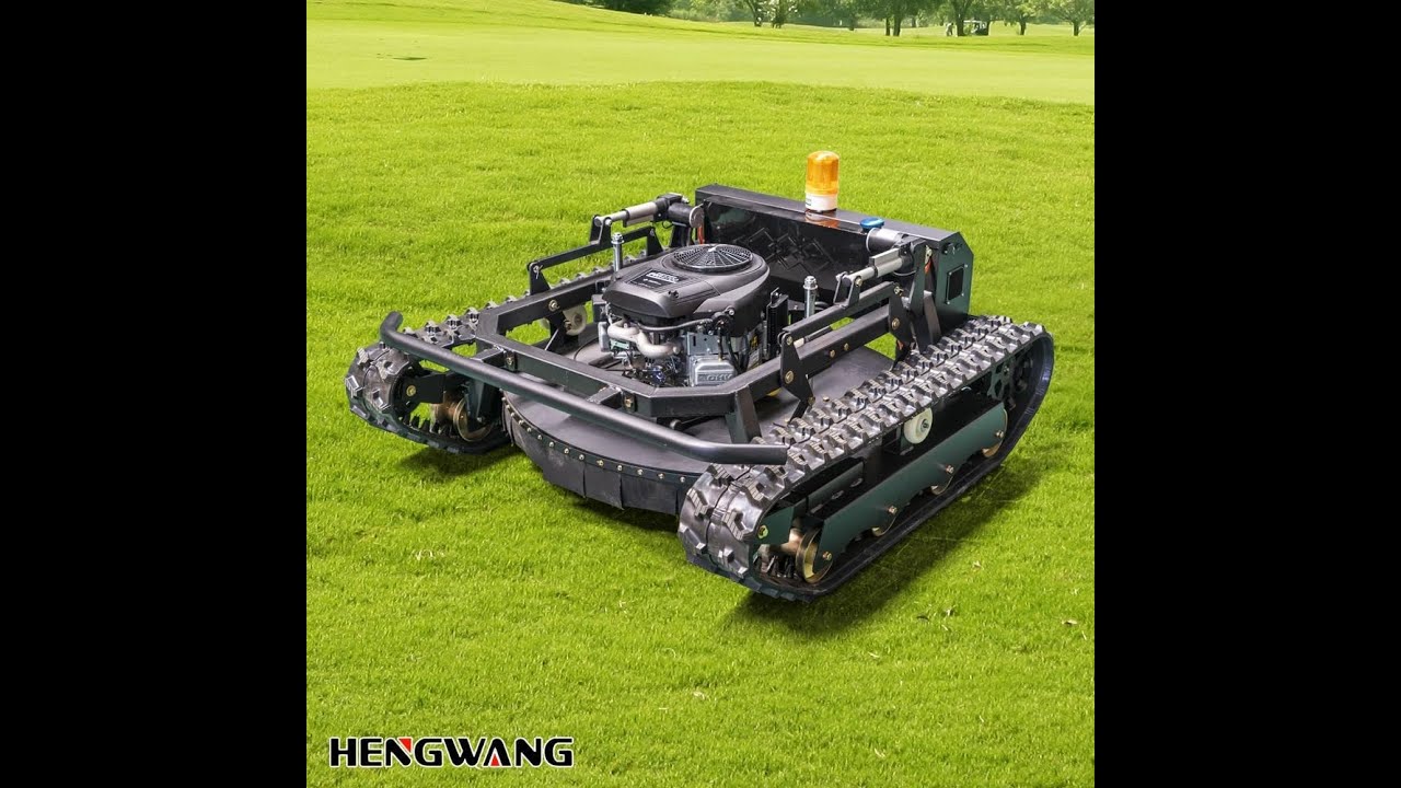 HENGWANG HW 810-90 Remote Control Lawn Mower - YouTube