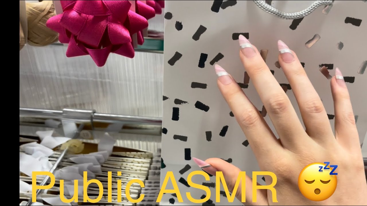 Public ASMR - Kmart - Tapping and Scratching + camera taps (store ...