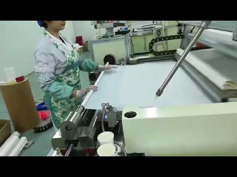 Industrial ro membrane rolling machine - YouTube