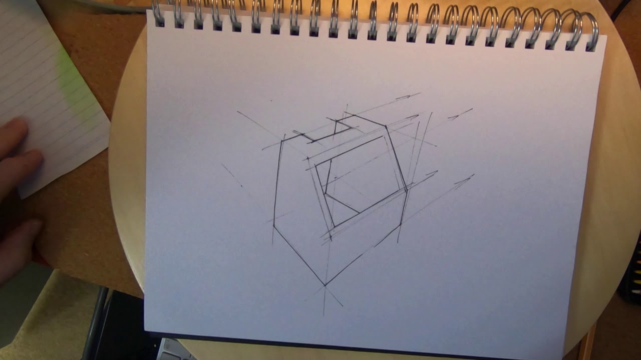 2 pt perspective hollow render with slope - YouTube
