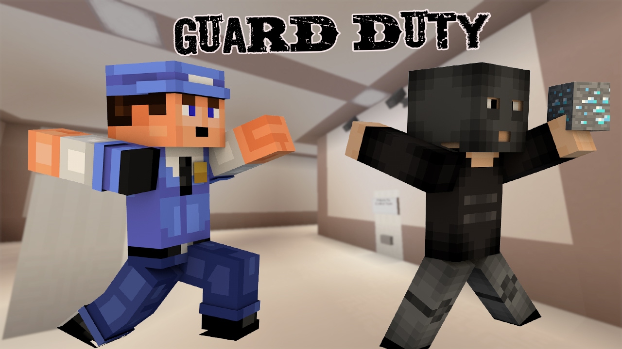 Minecraft : Guard Duty เมื่อผมกลายเป็นยามรักษาความปลอดภัย - YouTube