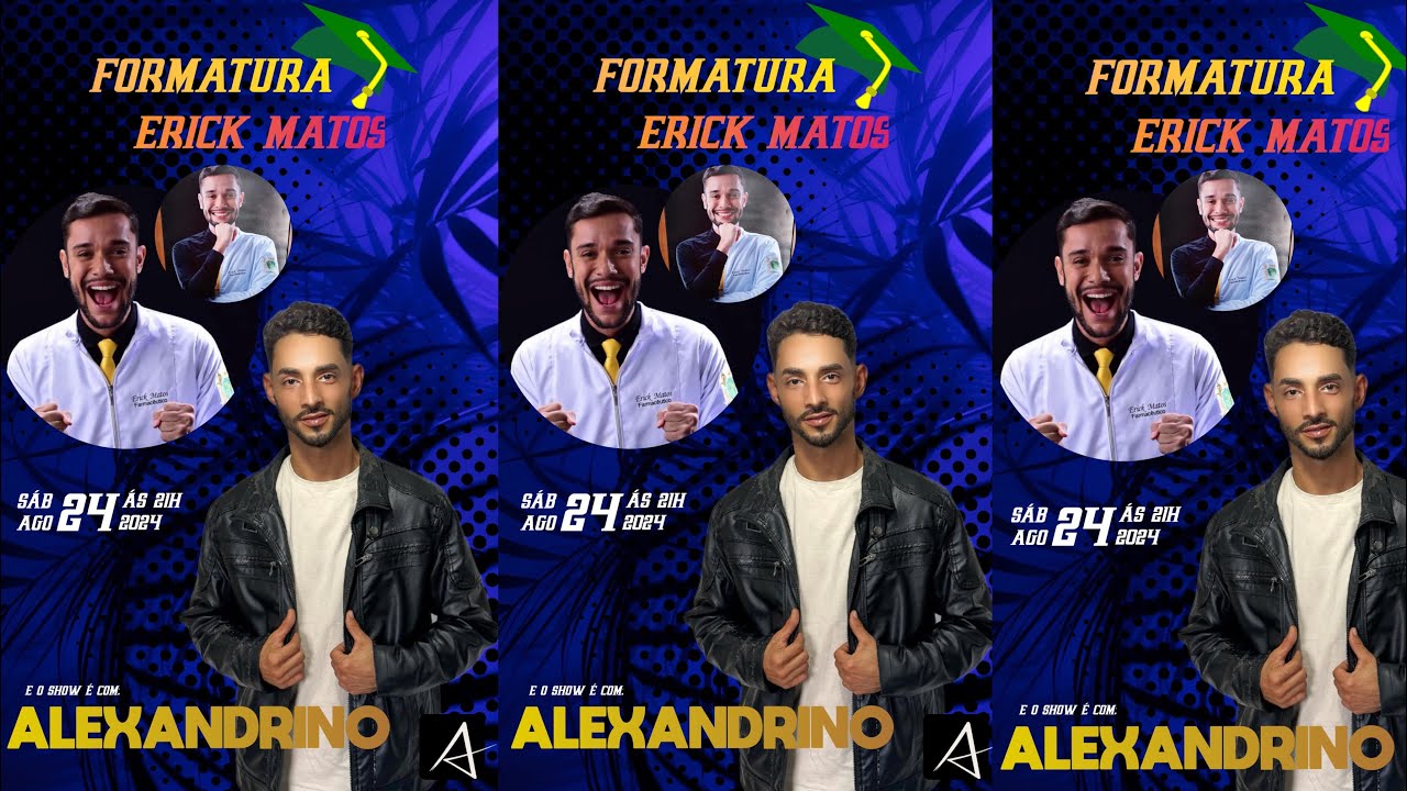 Formatura Erick Matos - Show com Alexandrino Oficial - YouTube