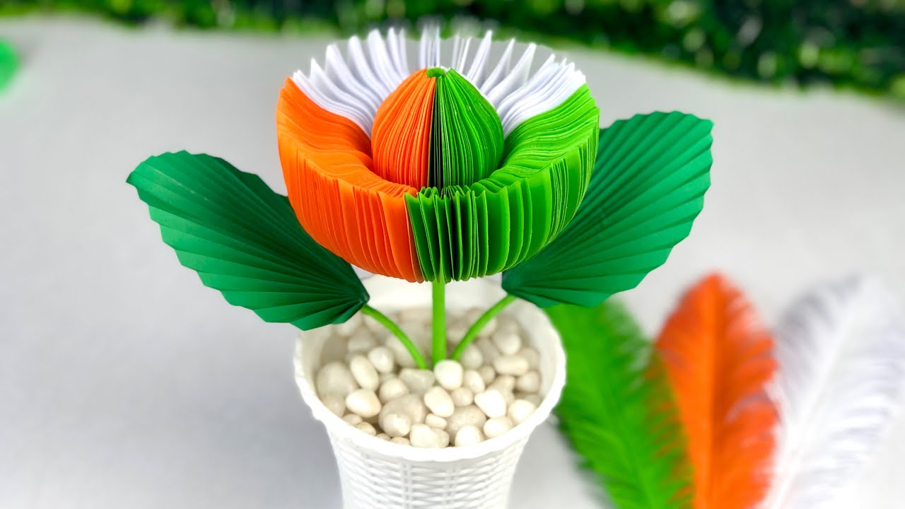 Independence Day Craft | Independence Day Craft Easy | Paper Flowers ...