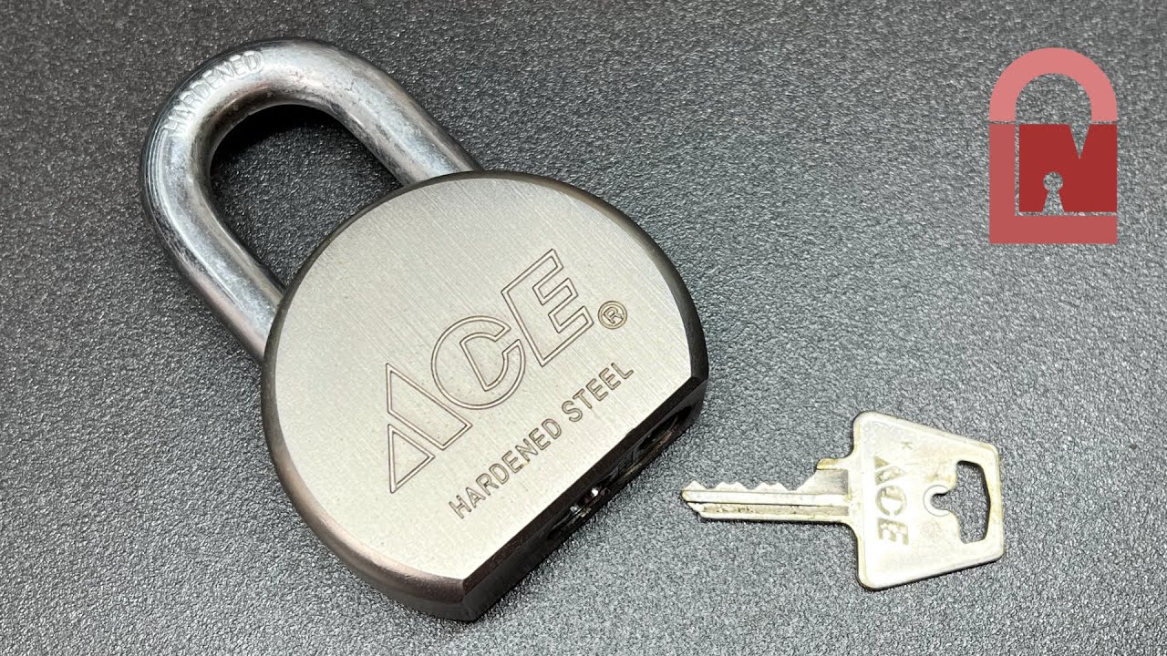 ACE A527 Round Body Padlock Picked - YouTube