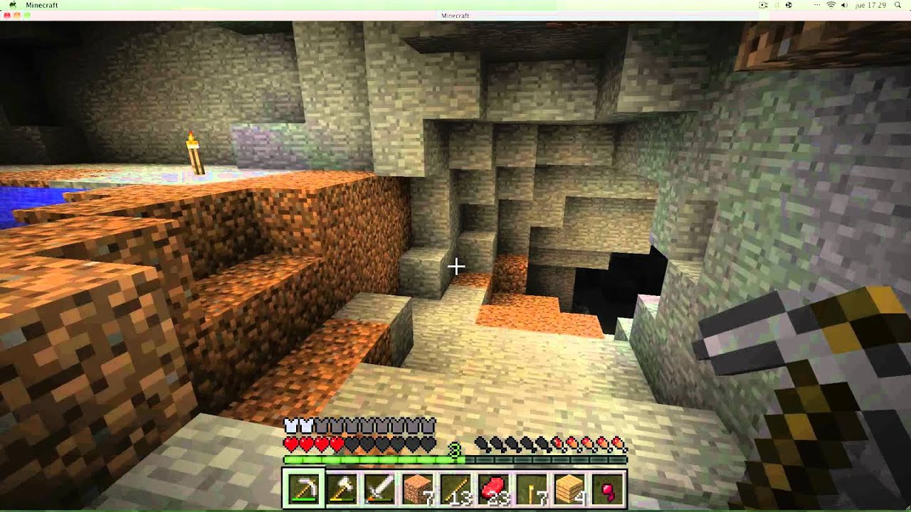 Minecraft- ep. 3/porfin carbon + creeper¡¡¡ + ovejas desaparecidas ...